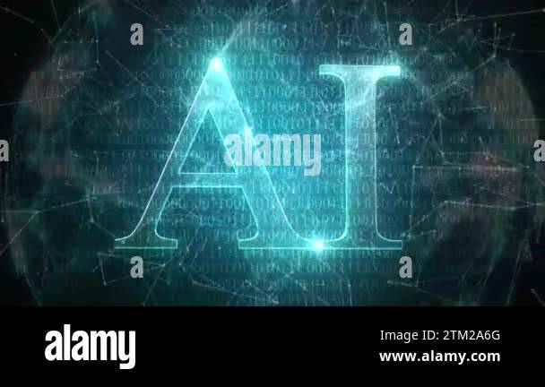 AI technology concept.Technology science background.Digital Lines ...