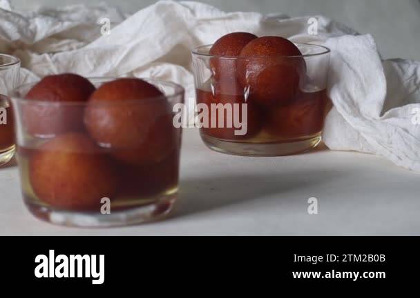 Gulab jamun. A milk solid based sweet popular in Indian subcontinent ...