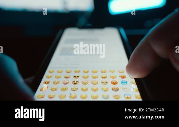 Text message using emoji Stock Videos & Footage - HD and 4K Video Clips ...