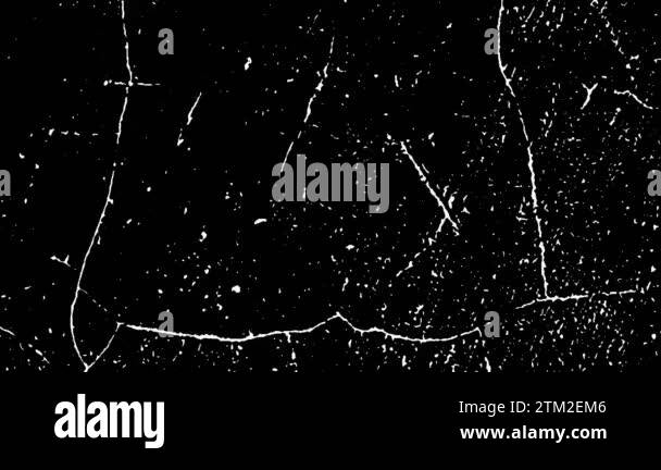 Black and white screen mode grunge overlay distress, looped animation ...