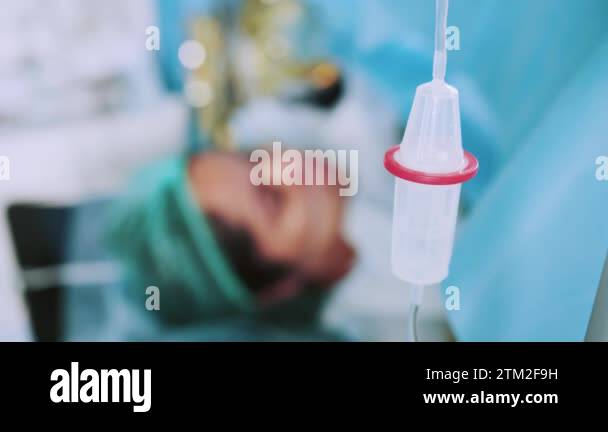 Intravenous Fluid Infusion During Advanced Surgery Inside Operating ...