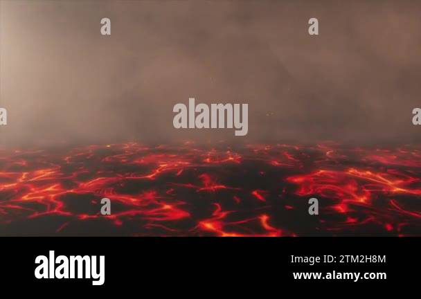Fly Over Lava. Lava Background. Loop Animation Stock Video Footage - Alamy