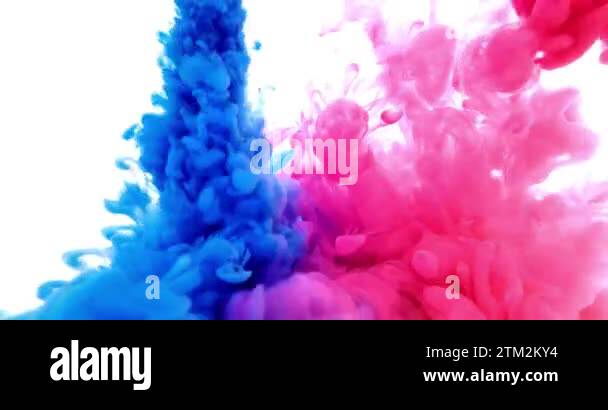 Splash of paint. Abstract background. Paint splash into the water and ...