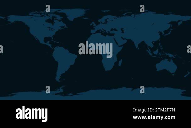 World Map Zoom In To Trinidad and Tobago. Animation in 4K Video. White ...
