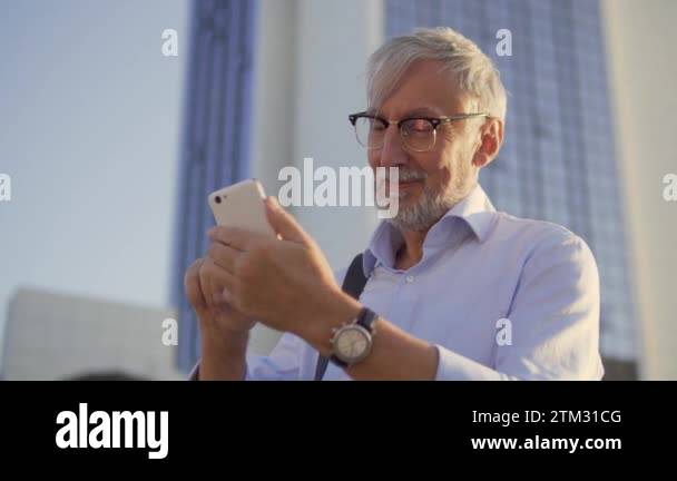 Smiling positive senior man watching Stock Videos & Footage - HD and 4K ...