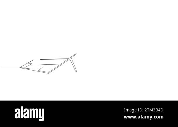 animated continuous single line drawing of solar power photovoltaic ...