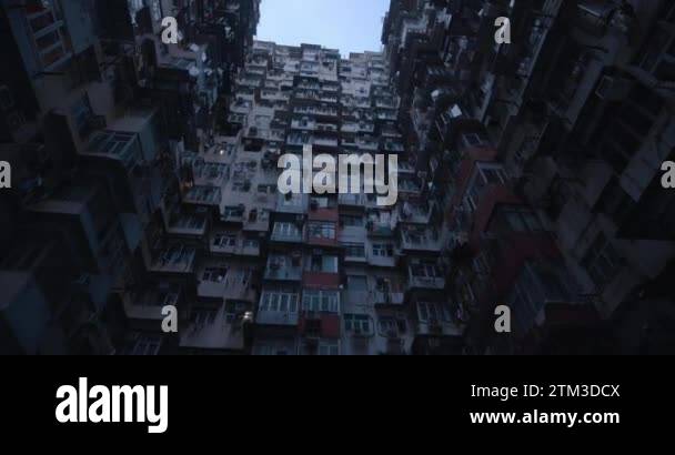 Famous Authentic Monster Building In Hong Kong, Housing In Asia Stock ...