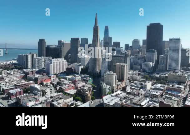 Skyline City At San Francisco In California United States. Megalopolis ...
