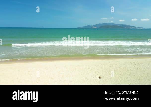 Caribbean beach background. Sunny tropical beach. Hot afternoon on an empty beach. The best ...