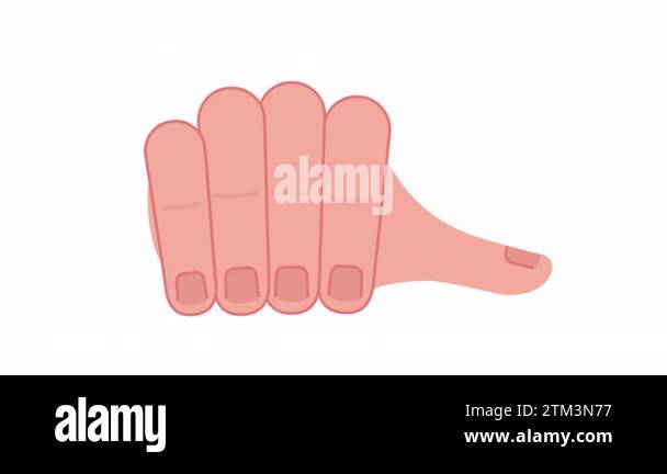 Animated fingers tapping loader. Nervous hand gesture. Waiting. 4K ...