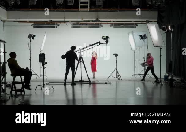 Music Clip Studio Set: Shooting Hip Hop Video Dance Scene with Three ...