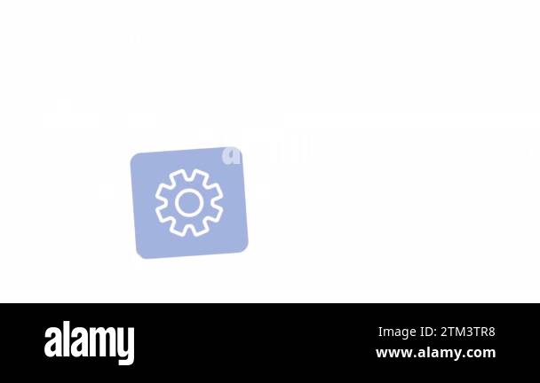 Cog settings icon cartoon Stock Videos & Footage - HD and 4K Video ...