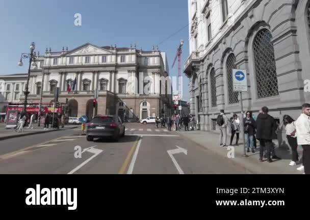 Europe, Italy, Milan 2023 - tourists and crowds of people visit the ...