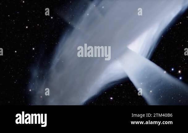 Massive White Hole Animation with Stars, Space Flight 4K Stock Video ...