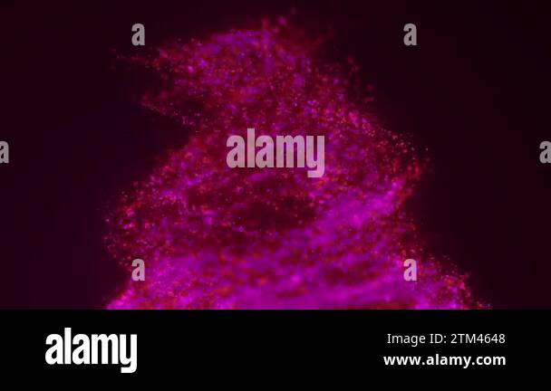 4K particle tornado, motion Background. Abstract background with connecting dots. Vortex. Wave ...