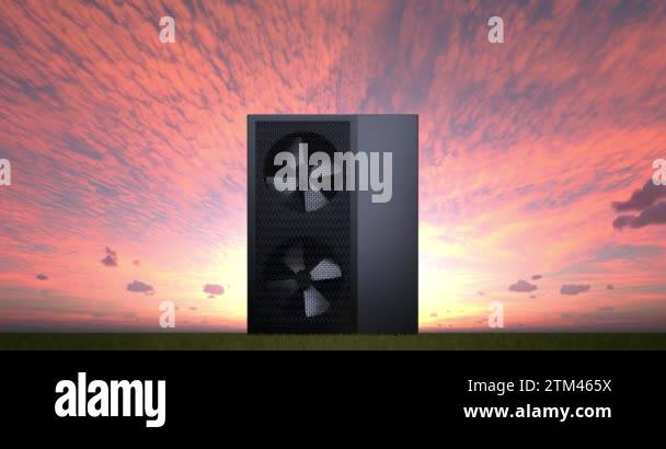 rotating fan of a heat pump energy as a heater and alternative energy ...