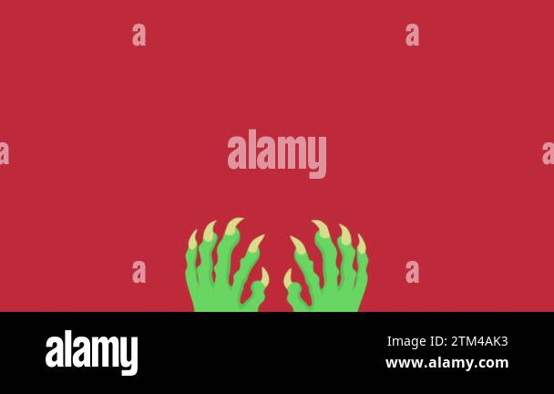 Goblin hands with long claws on a red background, Goblin mode ...