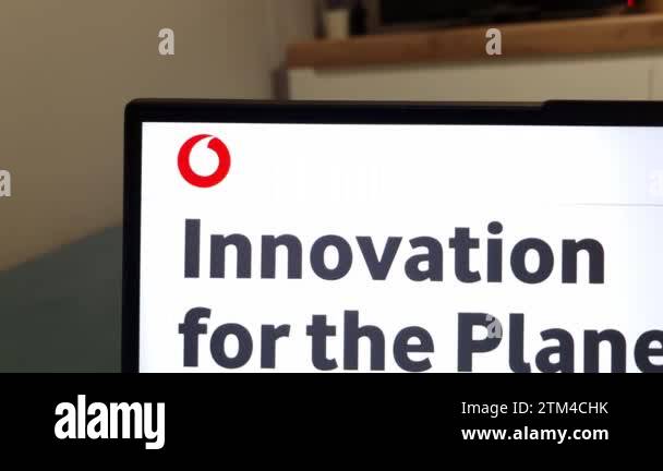 Vodafone telecommunications company logo Stock Videos & Footage - HD ...