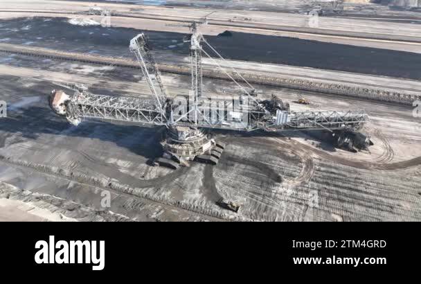 Garzweiler, 11th of March 2023, Germany. Aerial views of an impressive ...