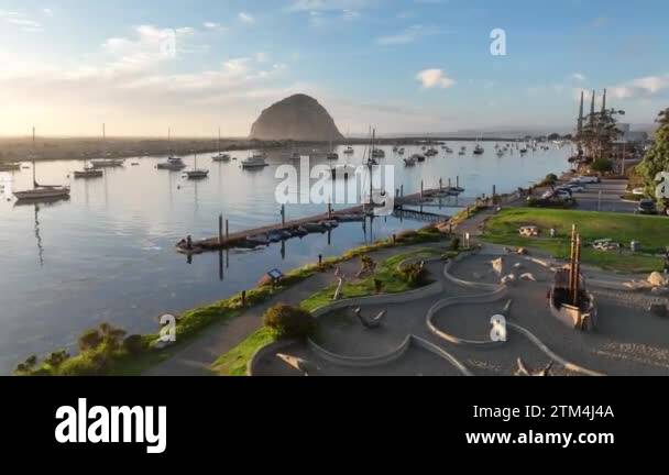 Coast City At Morro Bay In California United States. Nature Travel ...