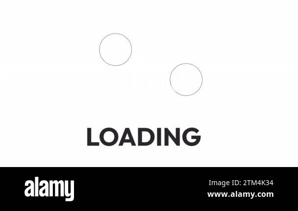 Animated bw virtual teamwork loader. Stay connected. Flash message 4K ...