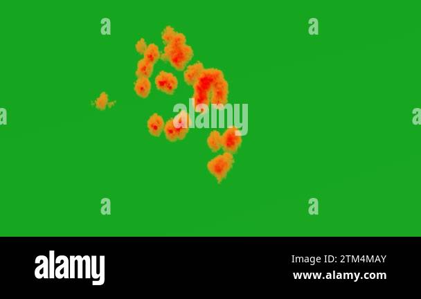 Red fire smoke green screen Stock Videos & Footage - HD and 4K Video ...