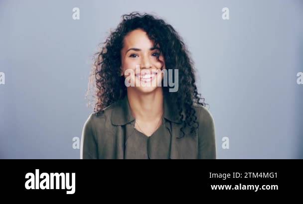 Woman, laughing and joke with humour, funny and happy for comic, meme ...