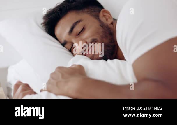 Happy man sleeping in bed Stock Videos & Footage - HD and 4K Video ...