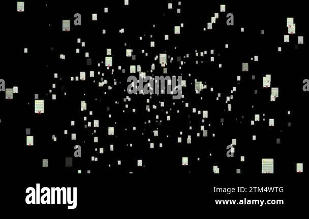 animated particle of cross check mark icon button and no or wrong symbol on reject cancel sign ...