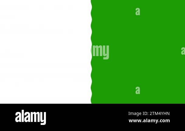 White Simple Rectangle Reveal From Left Side on Green Screen. Footage ...