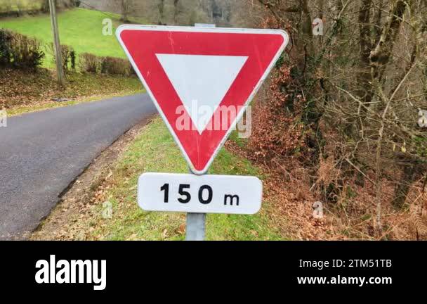 Triangle give way sign Stock Videos & Footage - HD and 4K Video Clips ...