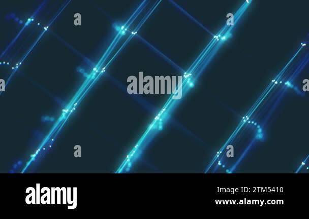 Abstract Hi-Tech Glowing Grid Network Background/ 4k animation of an abstract 3d rendered ...