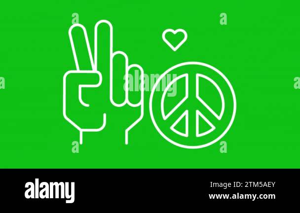 Cnd symbol and the peace sign Stock Videos & Footage - HD and 4K Video ...