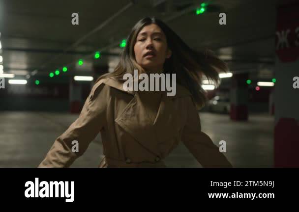 Lonely scared frightened terrified Asian woman stressed chinese korean ...