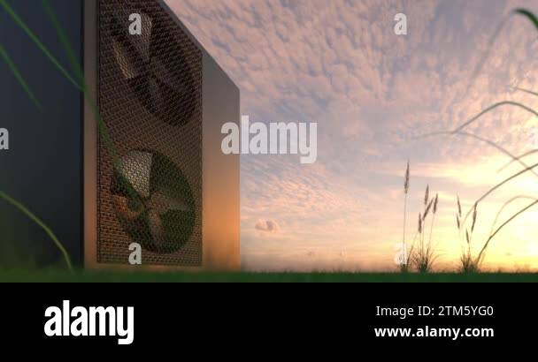 rotating fan of a heat pump energy as a heater and alternative energy ...