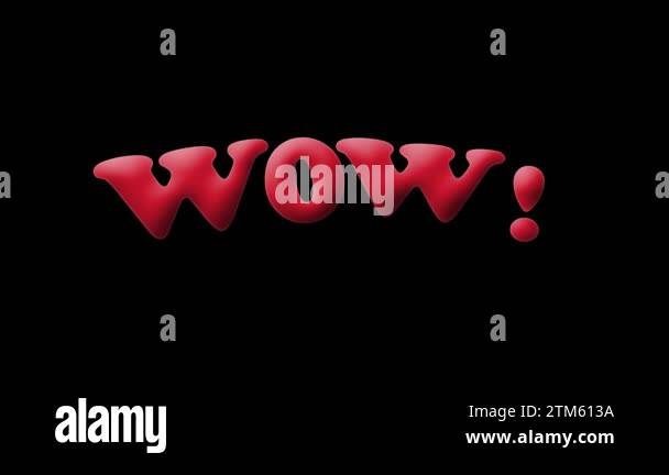 Wow word text black Stock Videos & Footage - HD and 4K Video Clips - Alamy