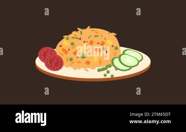 Vegetable fried rice spicy Stock Videos & Footage - HD and 4K Video ...