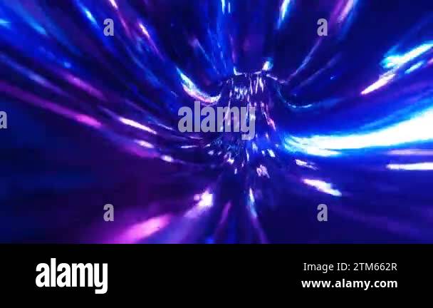 High Speed Space Warp 3d Render Animation in Seamless Looping. Sci-fi ...