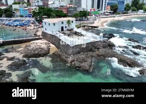 Saint Maria Fort At Salvador In Bahia Brazil. Travel Landscape ...