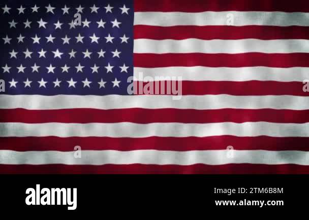 American flag video. 2d United States American Flag Slow Motion video ...