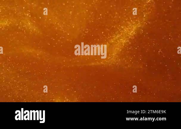 Gold Dust Particles Flow And Expansion. Magical movement of sparkling ...