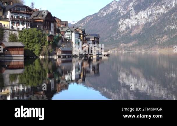 Hallstatt, Hallstetter Lake, Austria - March 2023: Nice view of the ...