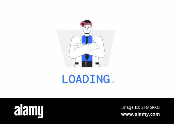 Emergency medic loader animation. Medical doctor service. Flash message ...