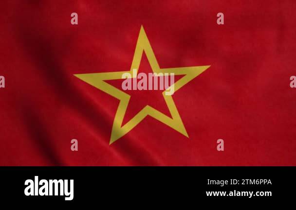 Red Army flag blowing in the wind. Realistic flag background Stock Video Footage - Alamy
