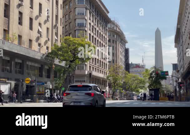 Center of Buenos Aires, Capital of Argentina, with the Famous Monument ...