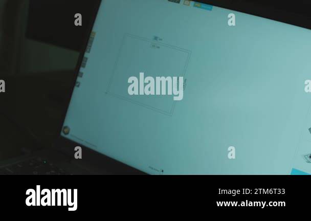 Architect sketching a home design architecture project on a computer ...