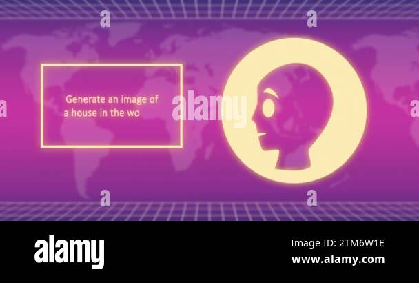 Animation Of Binary Coding Over Digital Ai Chat And World Map Global Ai Image Generation