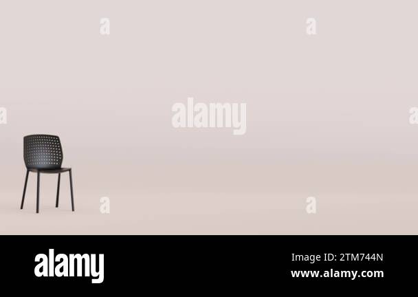 Animation with modern chairs and copy space for text, advertisement ...