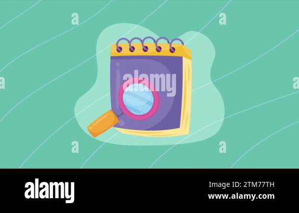 Notebook school magnifying glass Stock Videos & Footage - HD and 4K ...
