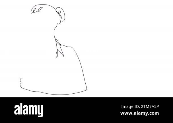 Side Profile Drawing Stock Videos And Footage Hd And 4k Video Clips Alamy